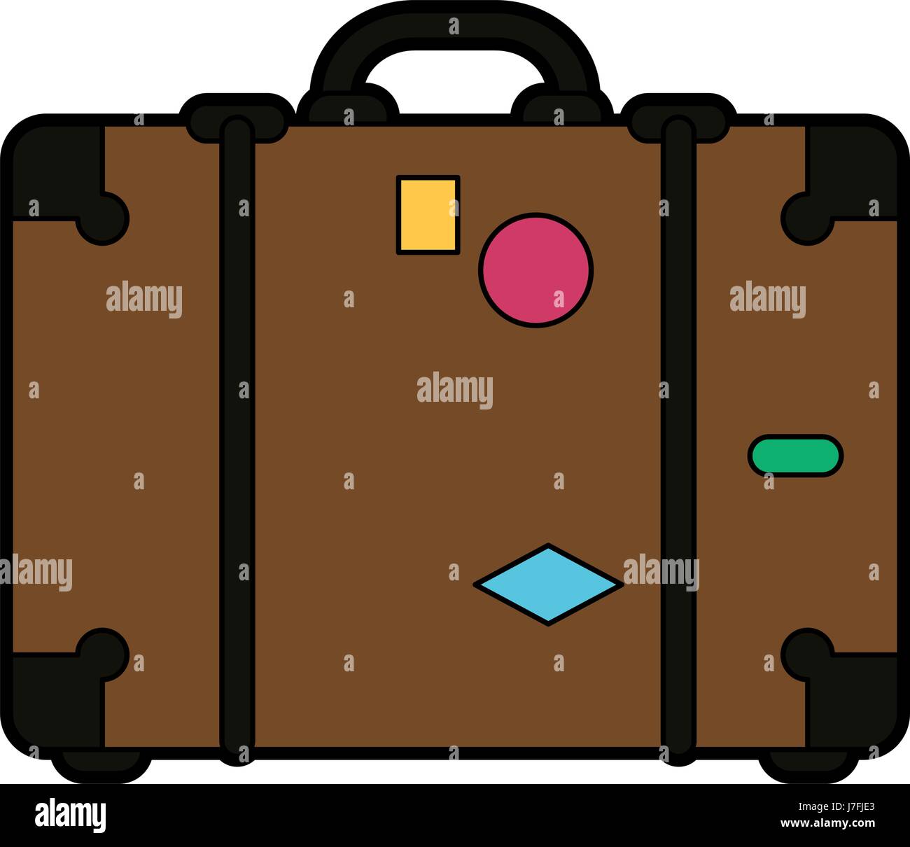 Digital summer stickers Stock Vector Images - Alamy