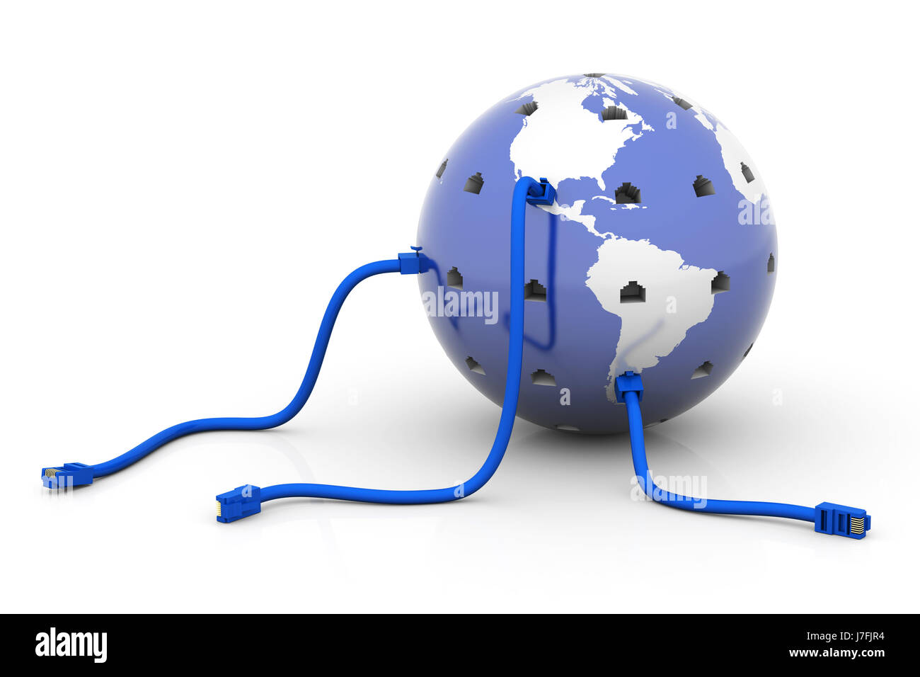 blue isolated model design project concept plan draft connected ...