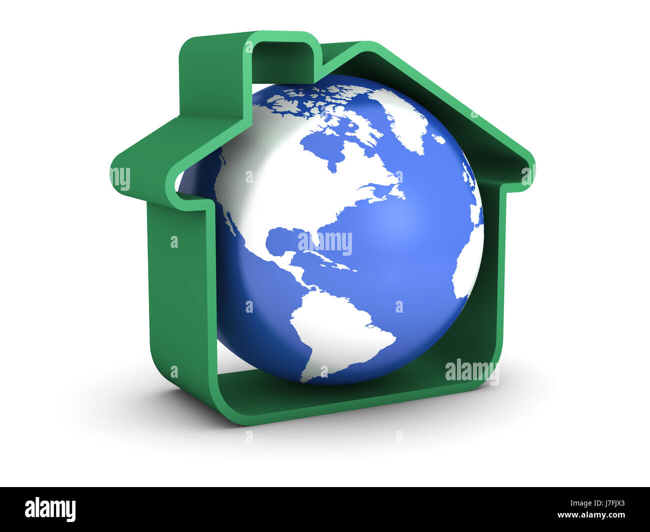 blue house building eco environment enviroment isolated model design ...