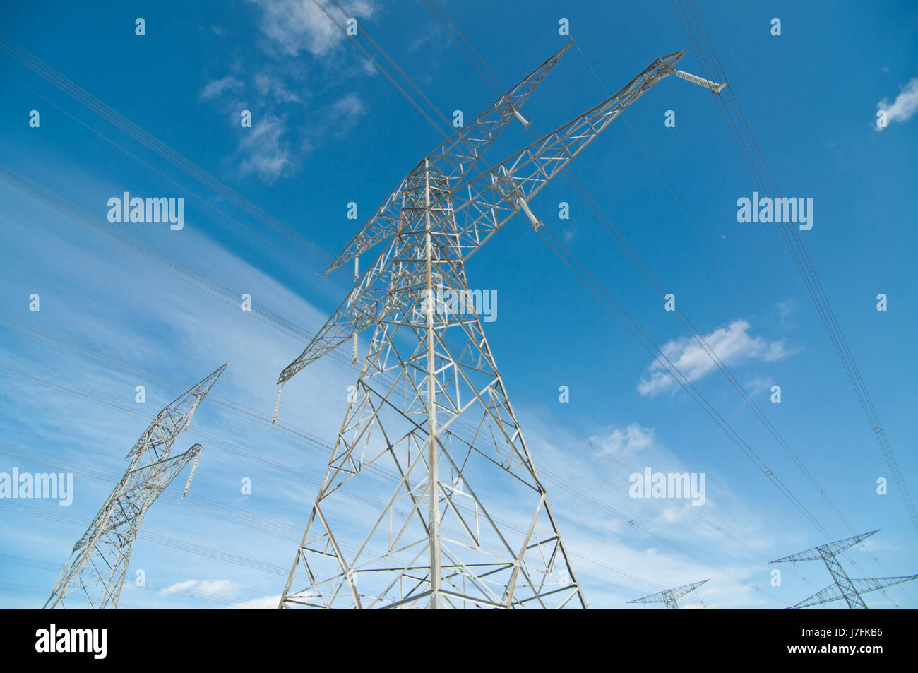 tower energy power electricity electric power wires grating grate grid ...