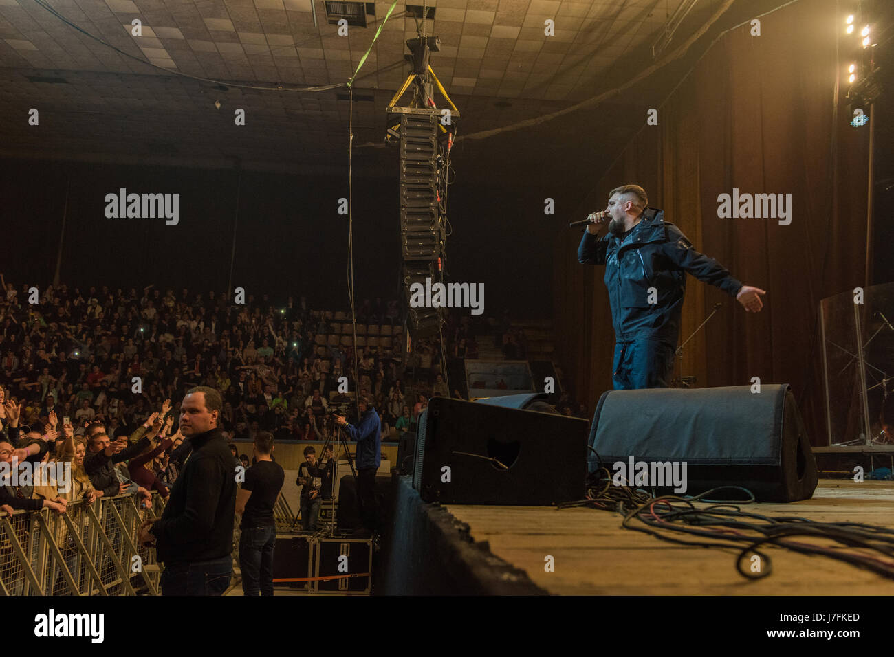 Concert of famous rapper Basta Stock Photo - Alamy