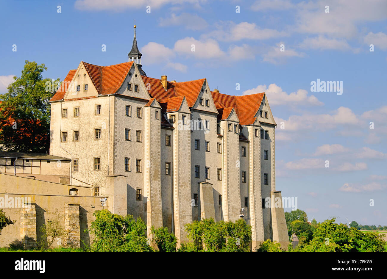 house building city town saxony germany german federal republic chateau ...