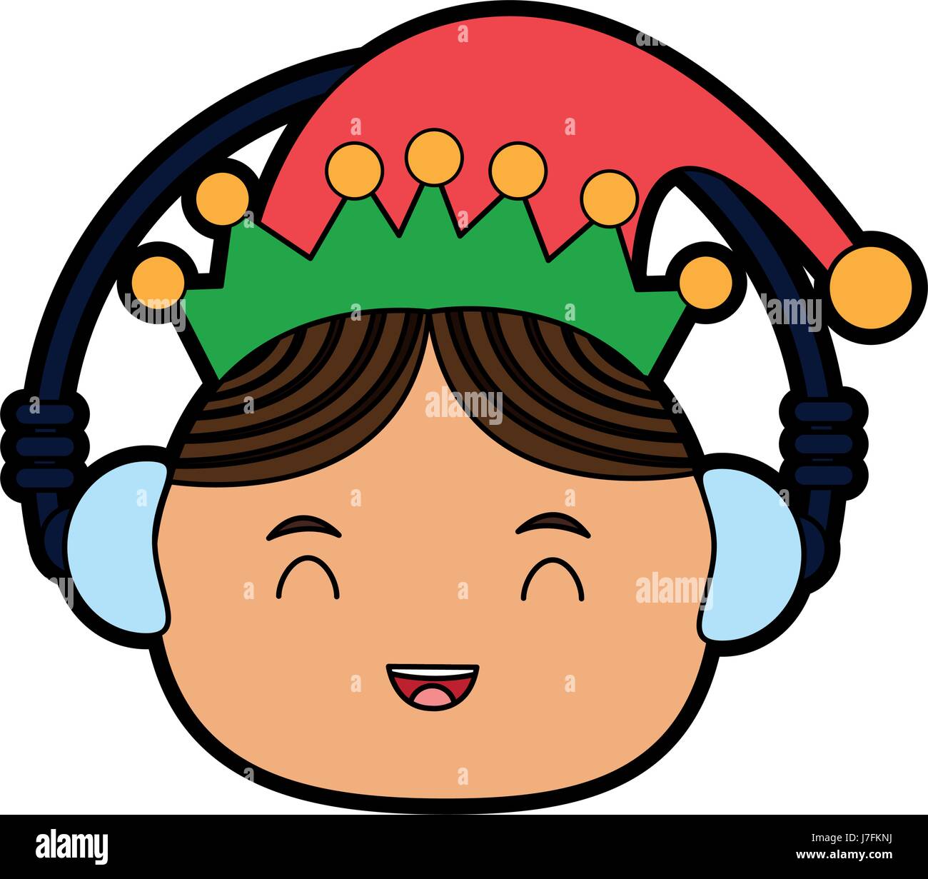 Wearing ear muffs Stock Vector Images - Alamy