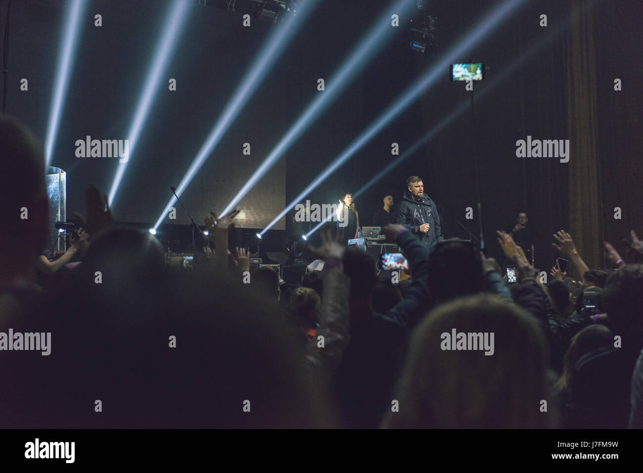 Concert of famous rapper Basta Stock Photo - Alamy