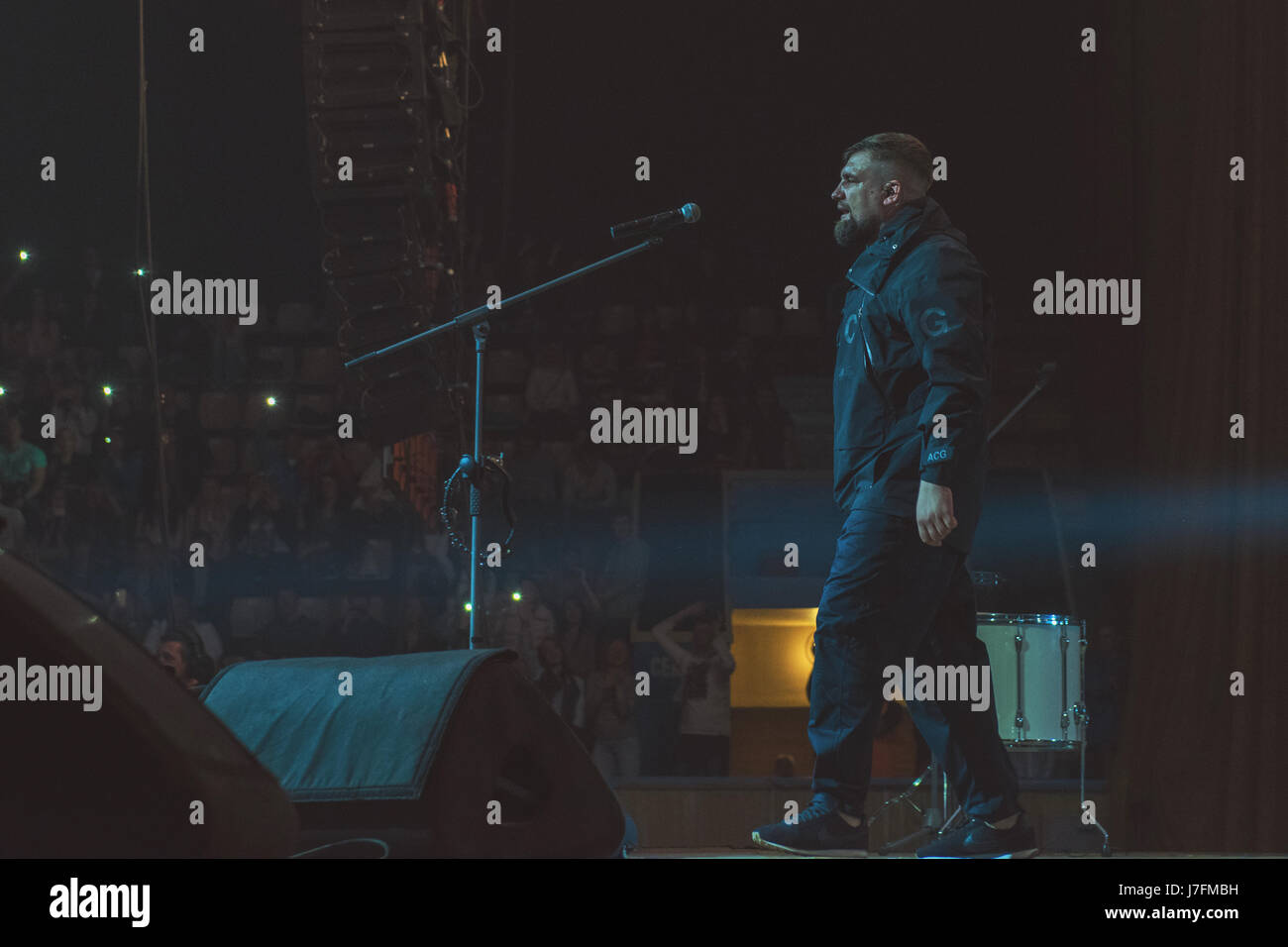 Concert of famous rapper Basta Stock Photo - Alamy