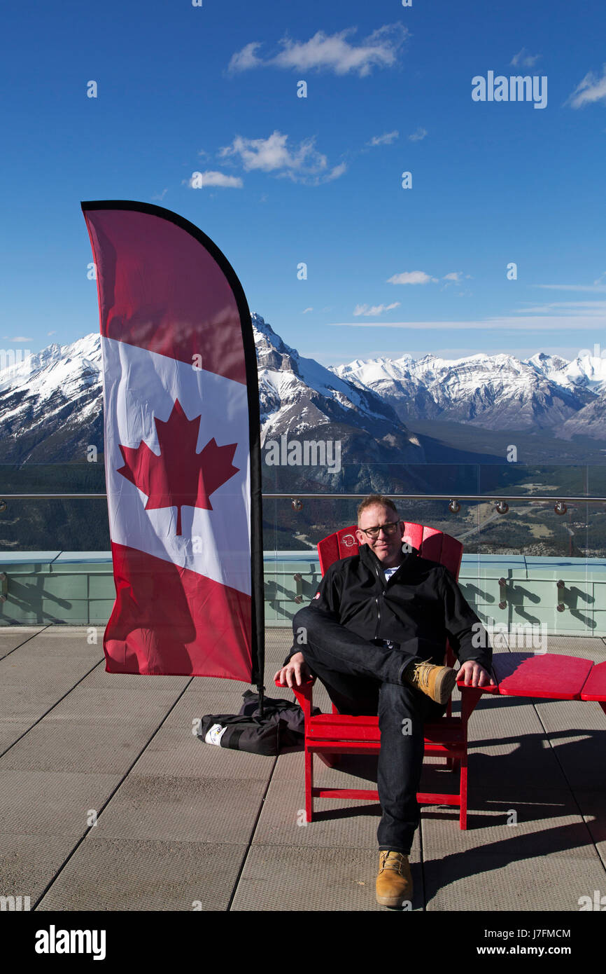 Canadian flag chair hi-res stock photography and images - Alamy