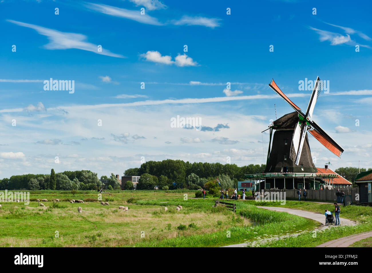 holland netherlands windmill mill dutch landscape scenery countryside ...