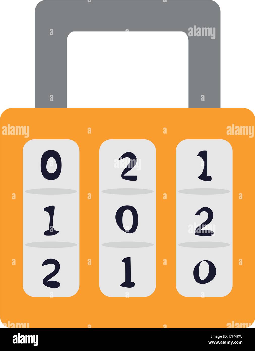 safety lock with number password icon image Stock Vector Image & Art ...