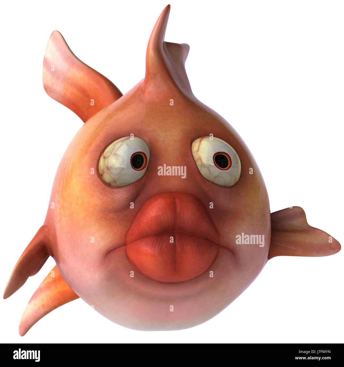 animal sad fish depression overweight goldfish glass chalice tumbler ...