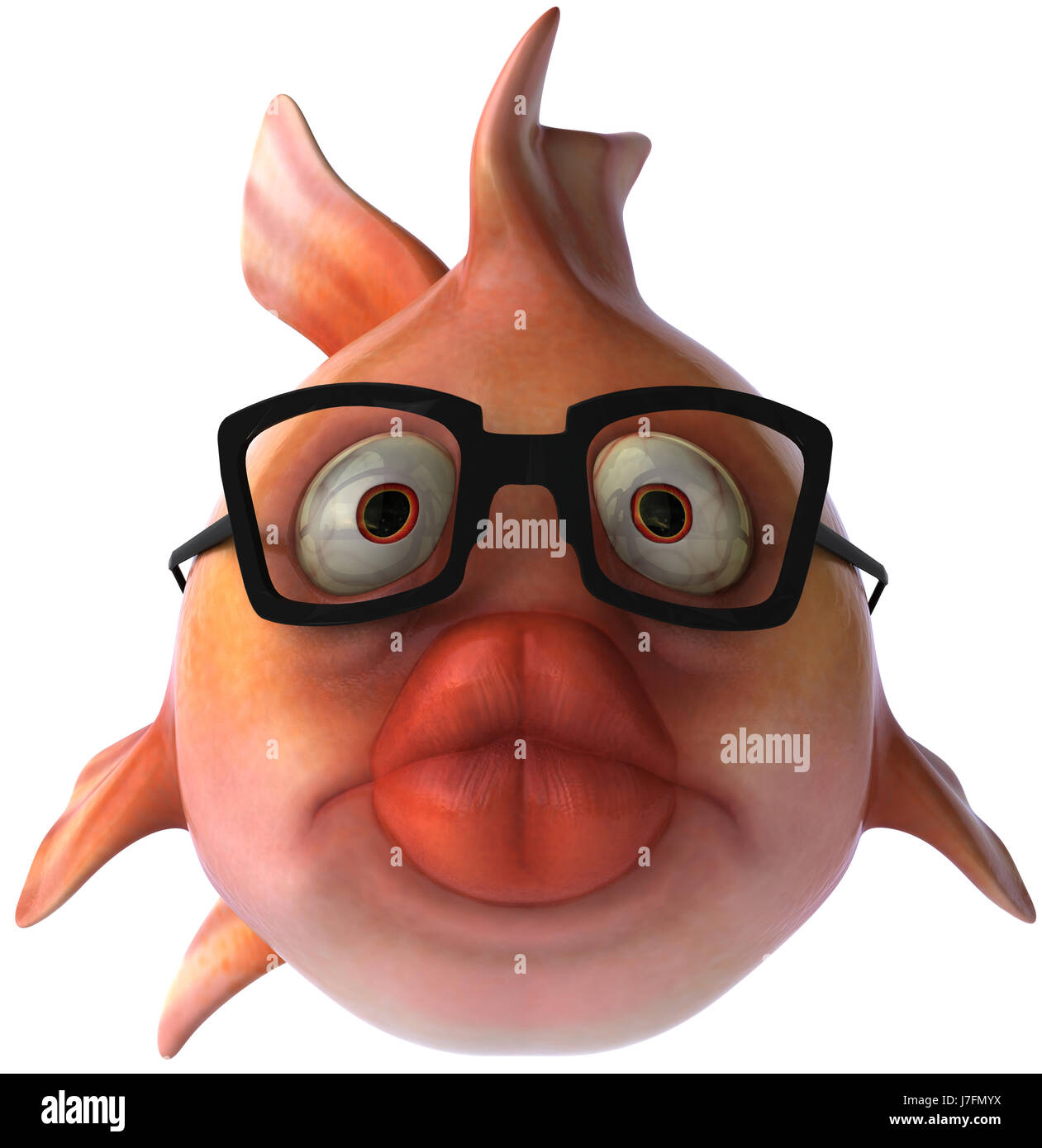 animal sad fish depression overweight goldfish glass chalice tumbler ...