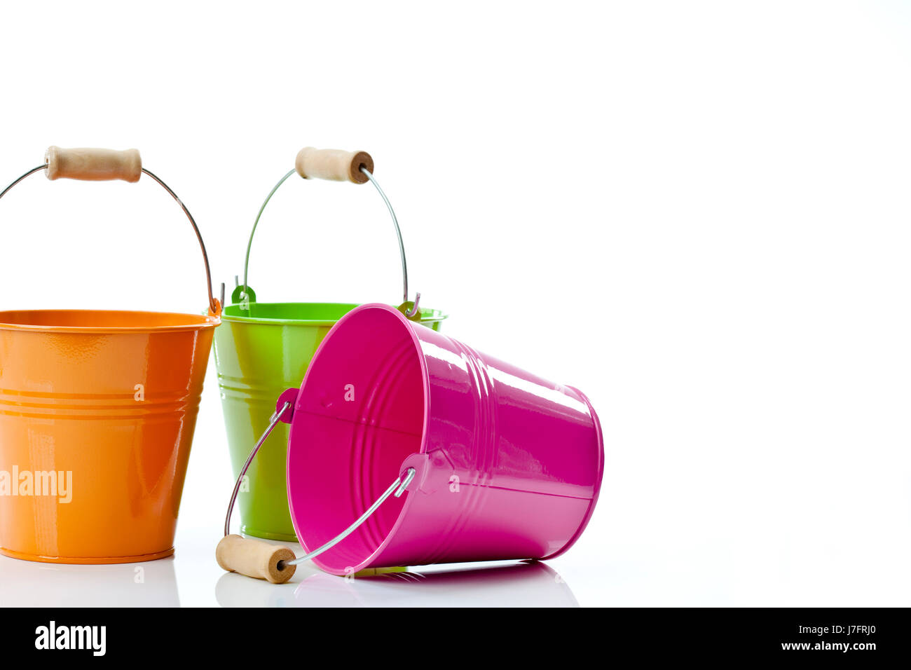 colorful metal pail Stock Photo - Alamy