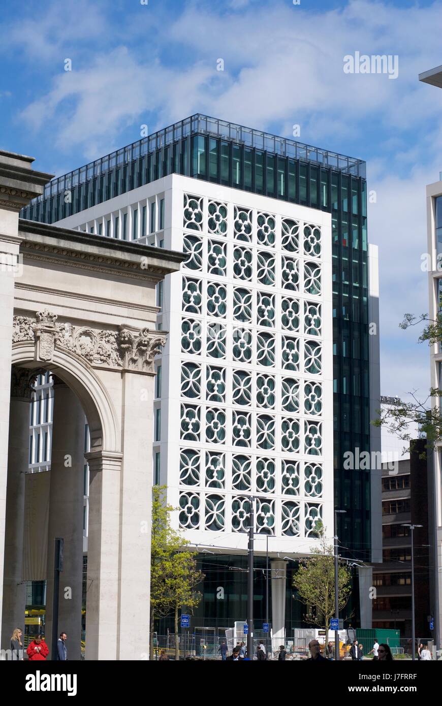 Buildings by St Peter's Square in Manchester Stock Photo - Alamy