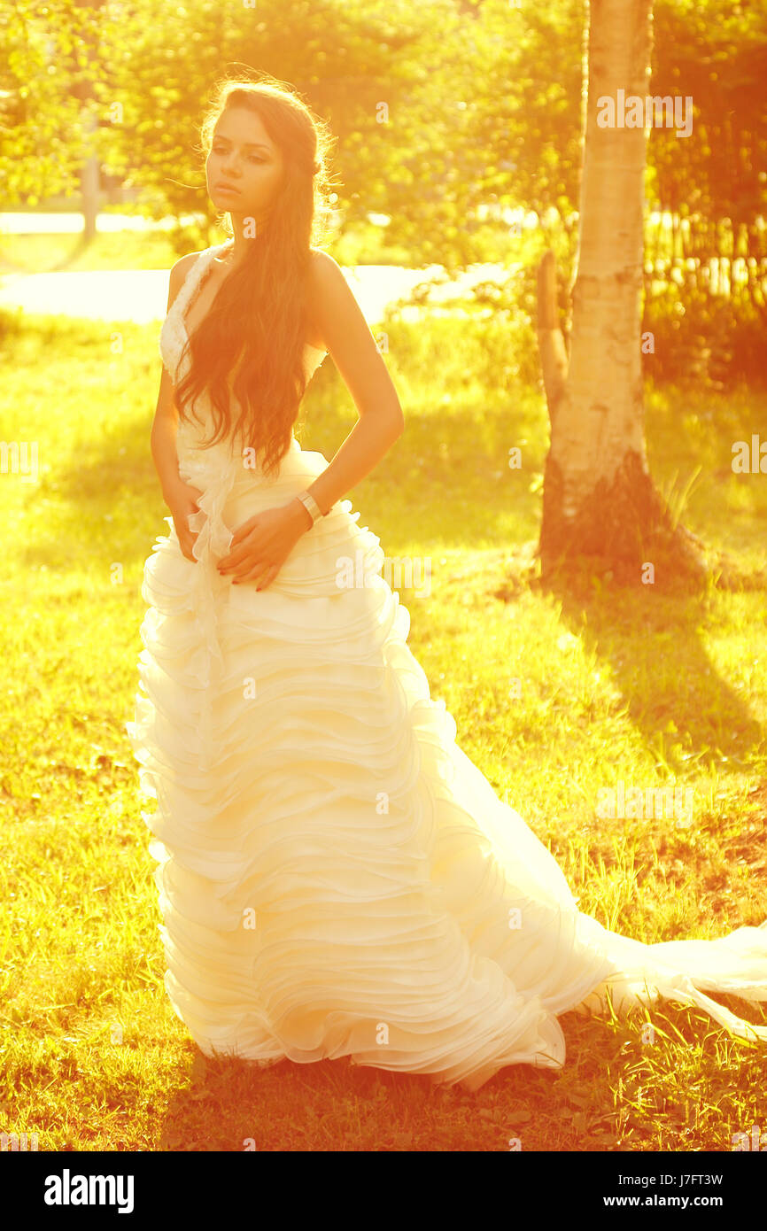 tender romantic bride Stock Photo - Alamy