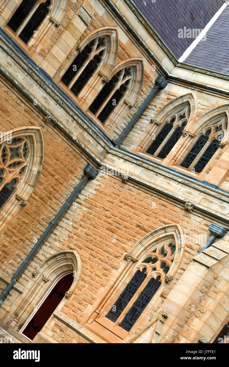 religion religious church stone cathedral door australia wall sandstone ...