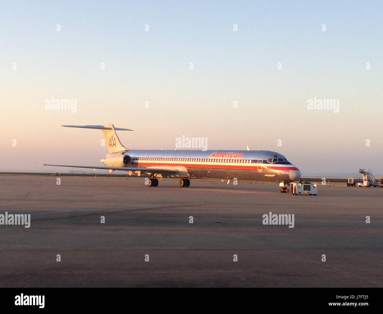 Aircraft ground operations Stock Photo - Alamy