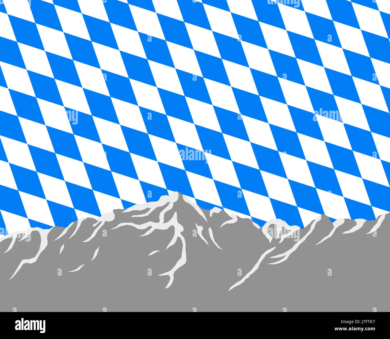 blue mountains graphic tourism alps summit bavaria illustration flag ...