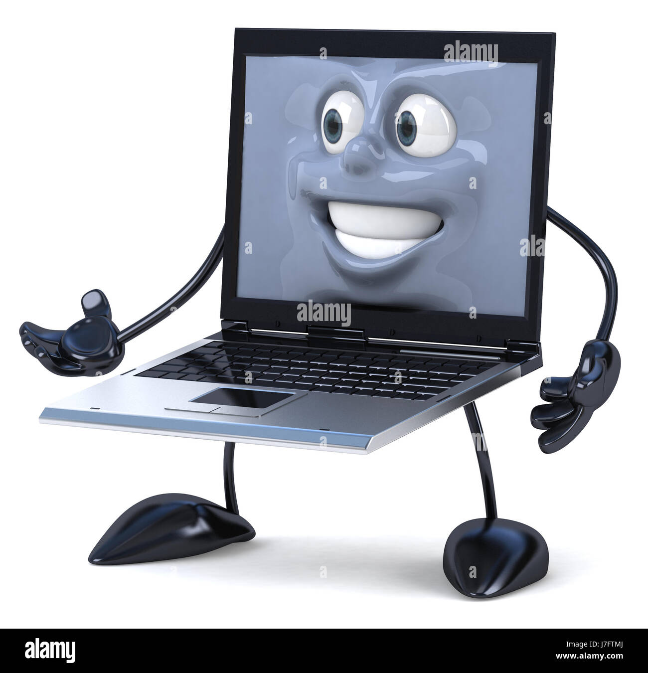 tower office laptop notebook computers computer desk object isolated ...