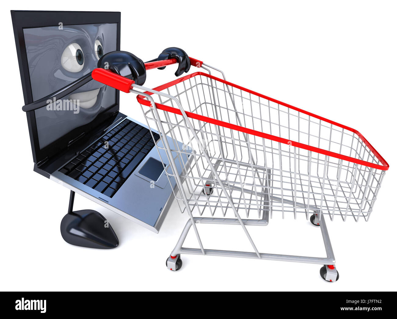 tower office laptop notebook computers computer desk object isolated ...