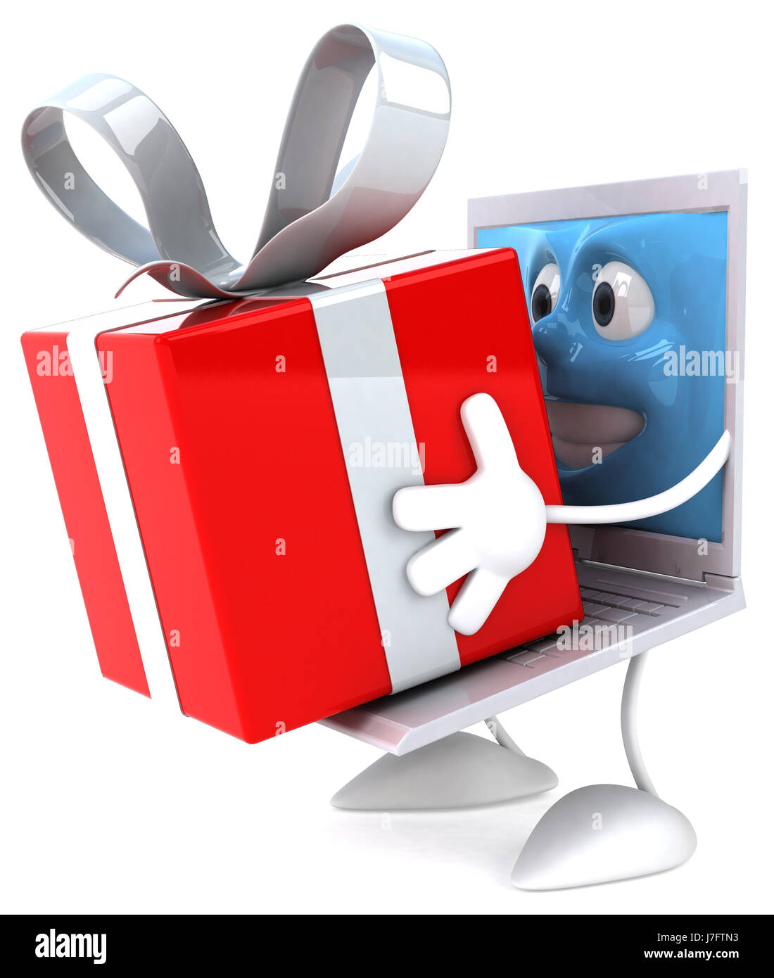 tower office laptop notebook computers computer desk object isolated ...