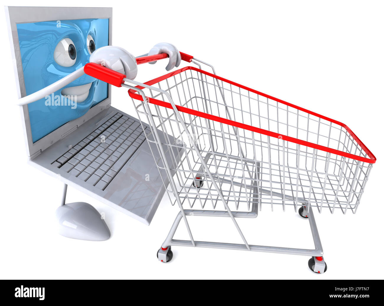 tower office laptop notebook computers computer desk object isolated ...