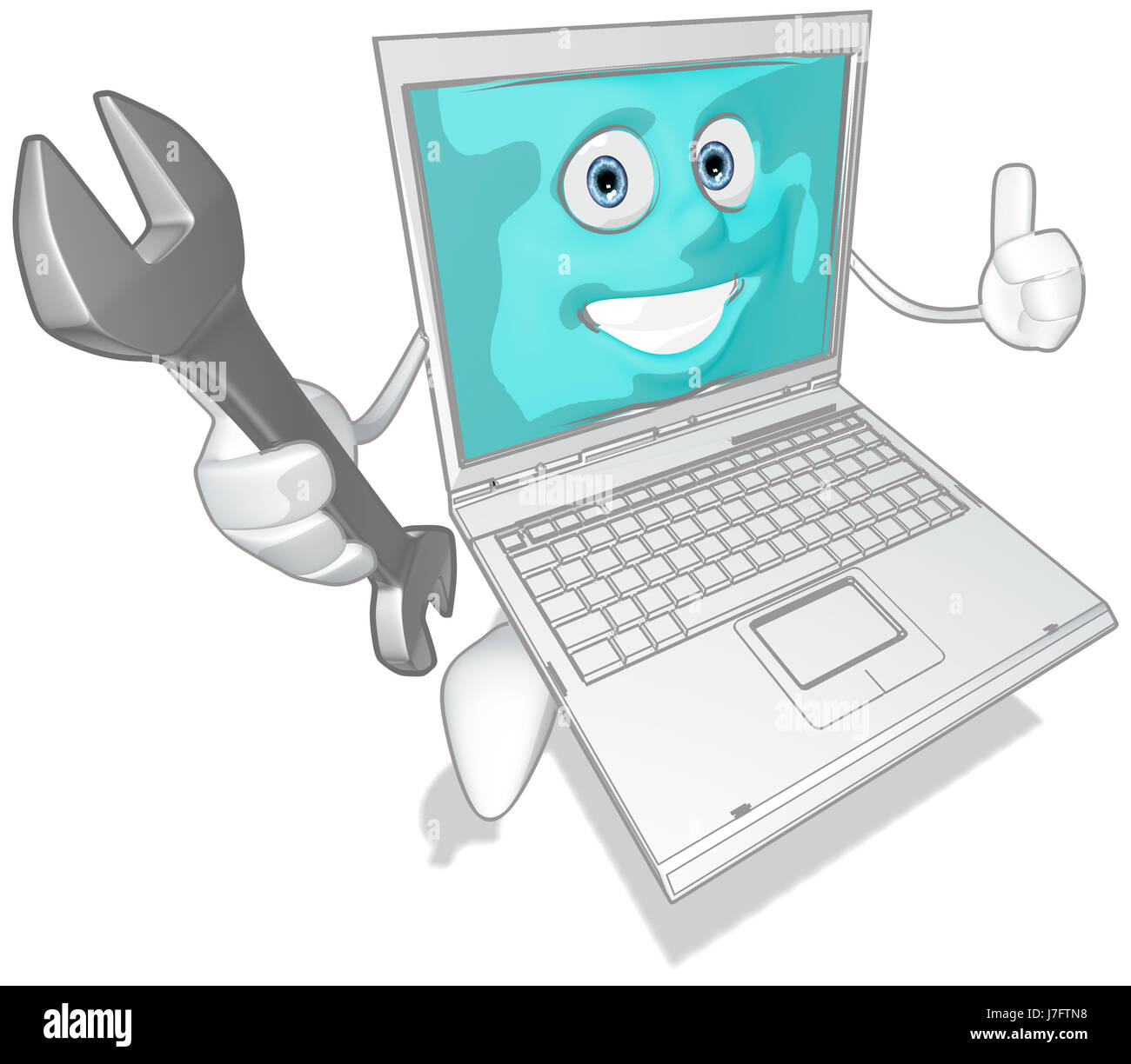 tower office laptop notebook computers computer desk object isolated ...