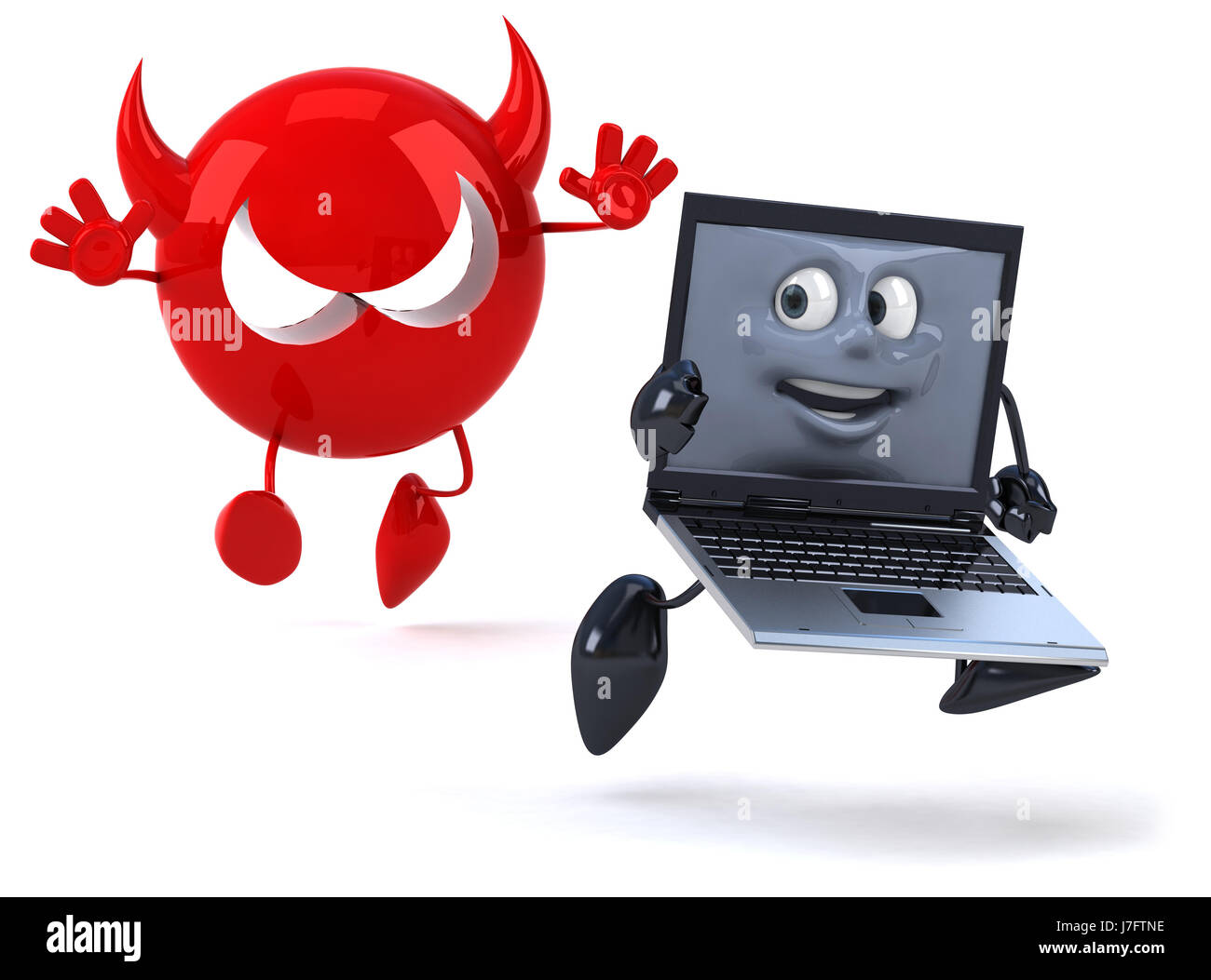 tower office laptop notebook computers computer desk object isolated ...