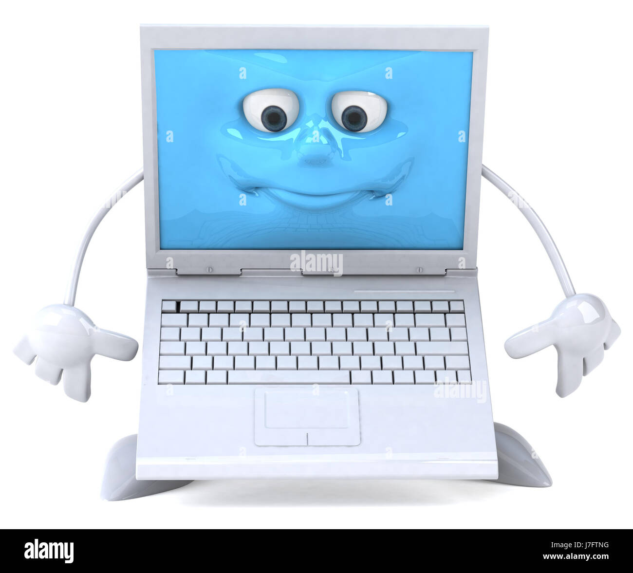 tower office laptop notebook computers computer desk object isolated ...