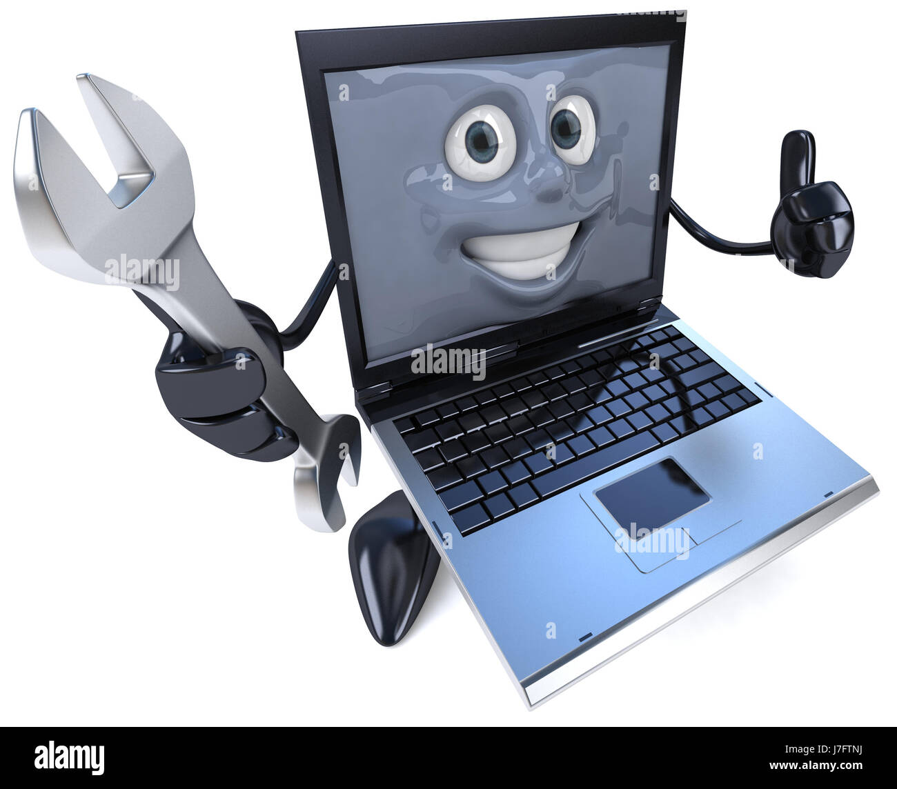 tower office laptop notebook computers computer desk object isolated ...