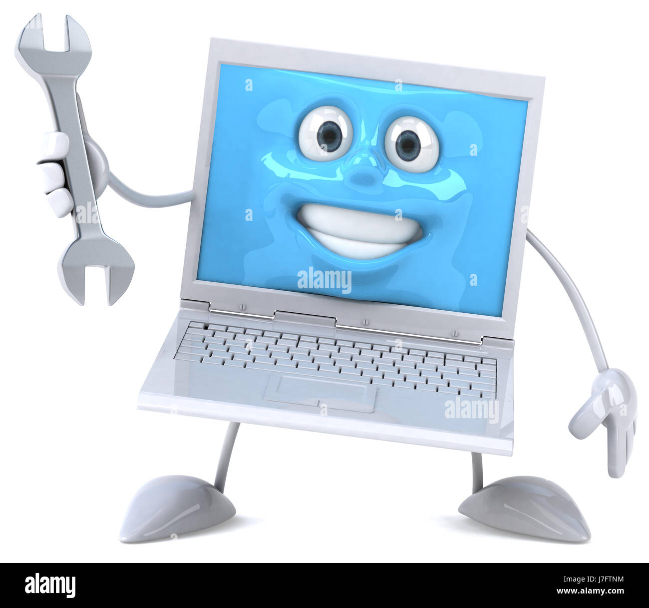 tower office laptop notebook computers computer desk object isolated ...