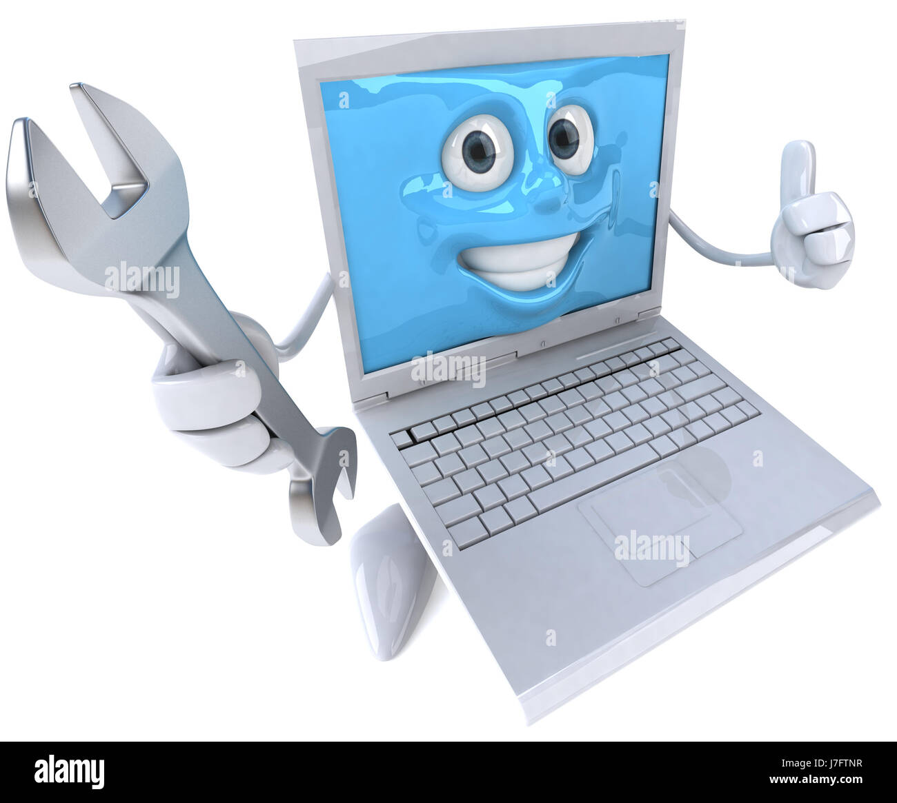 tower office laptop notebook computers computer desk object isolated ...