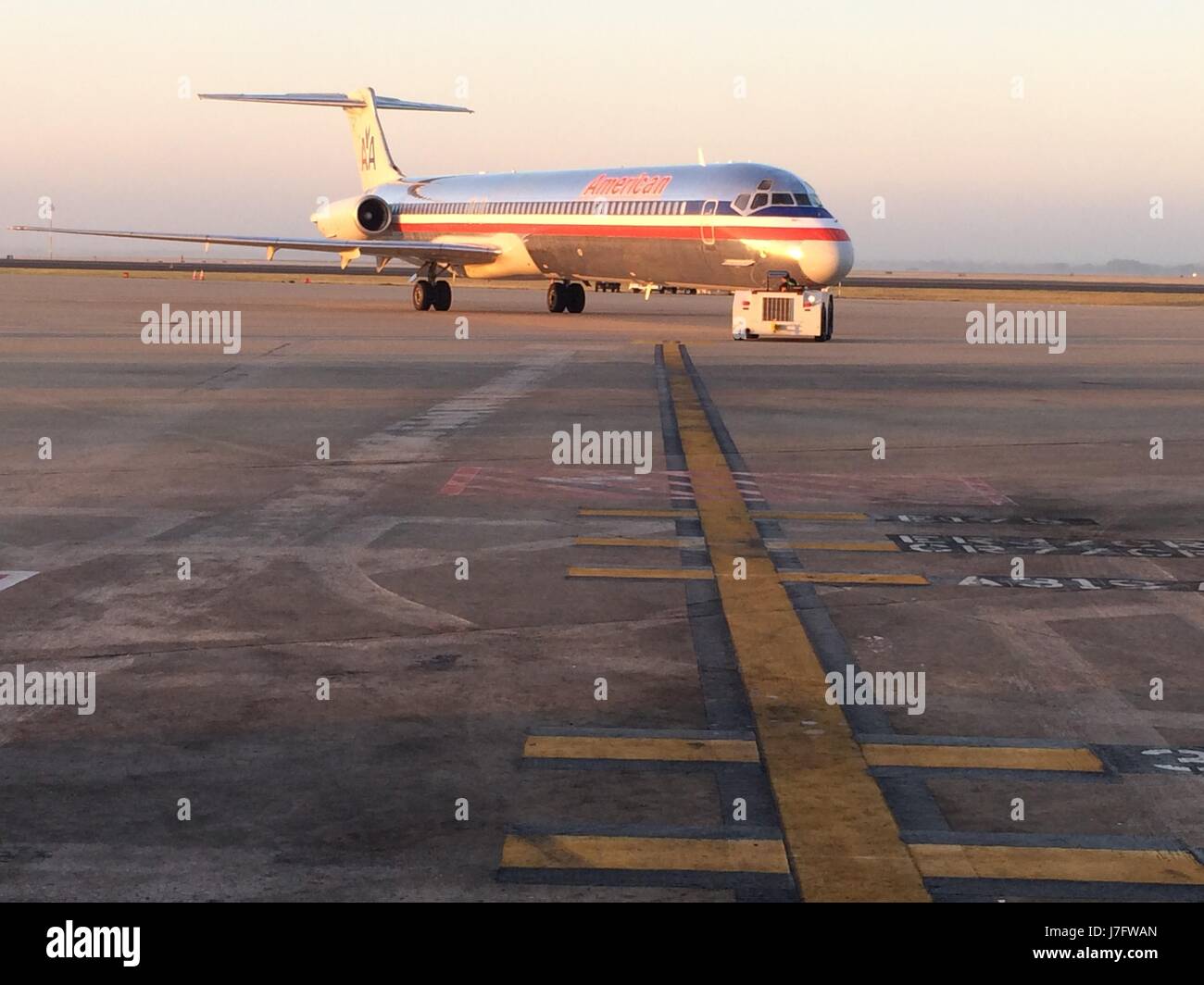 Aircraft ground operations Stock Photo - Alamy