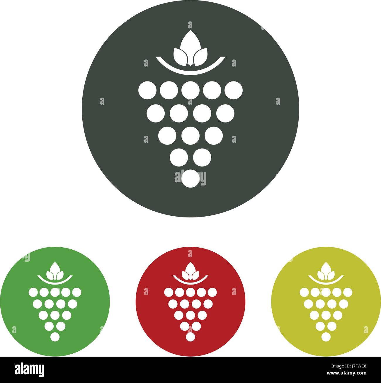 Grape icon set Stock Vector Image & Art - Alamy