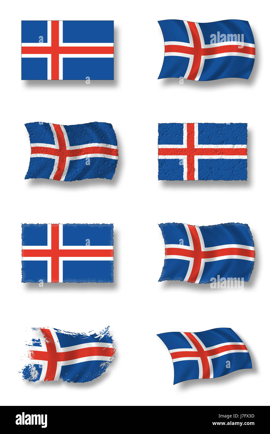 flag iceland national flag blow iceland national pictogram symbol ...