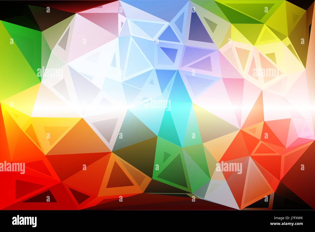 Rainbow colors abstract random sizes low poly geometric background ...