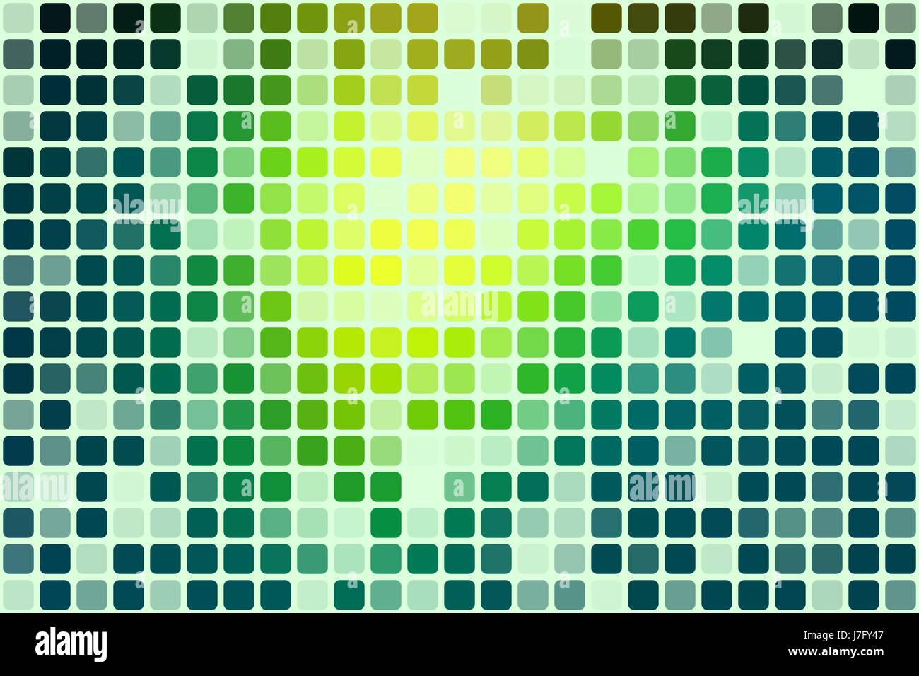 Bright yellow green occasional opacity vector square tiles mosaic over ...