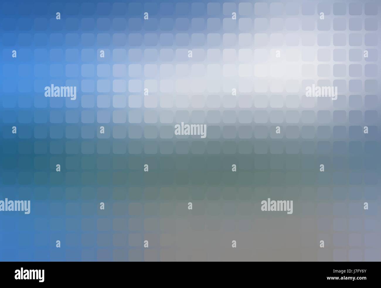 White blue shades vector abstract rounded corners square tiles mosaic ...