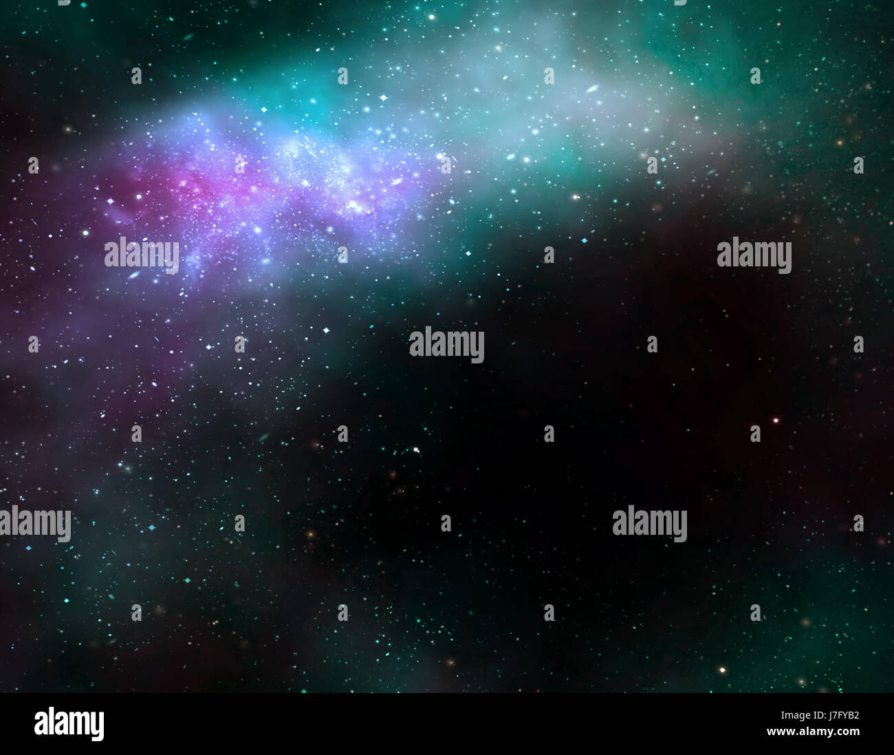 blue space universe cosmos night nighttime bright shiny galaxy blaze ...