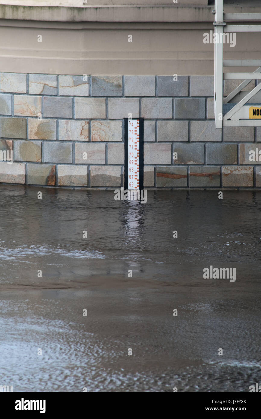 industry water level flood measurement rule gauge river water detail ...