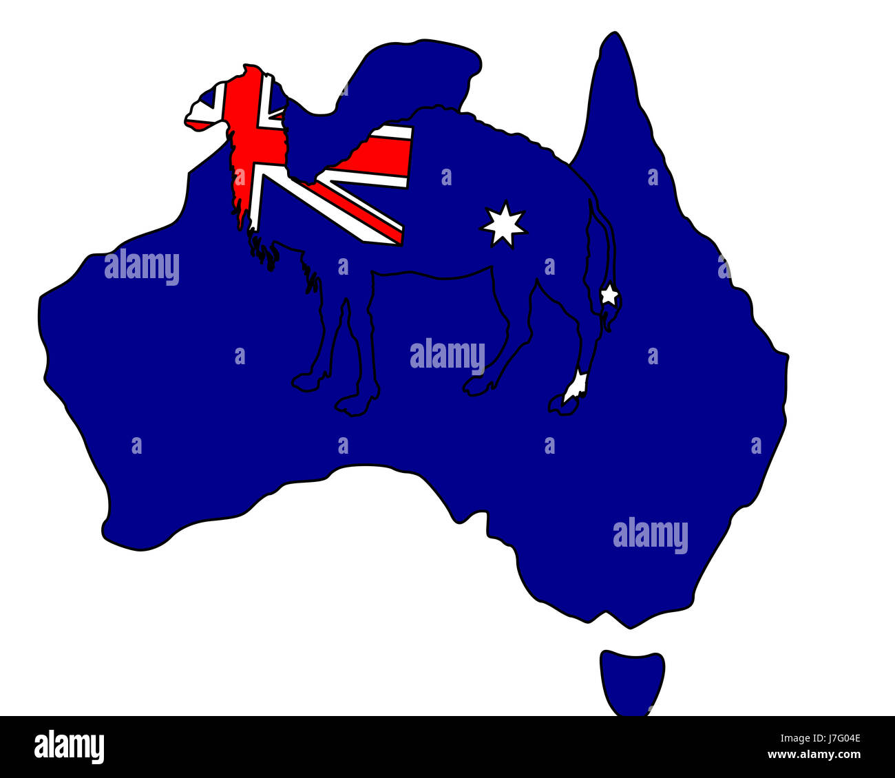 sign signal blue optional colour animal camel australia illustration ...