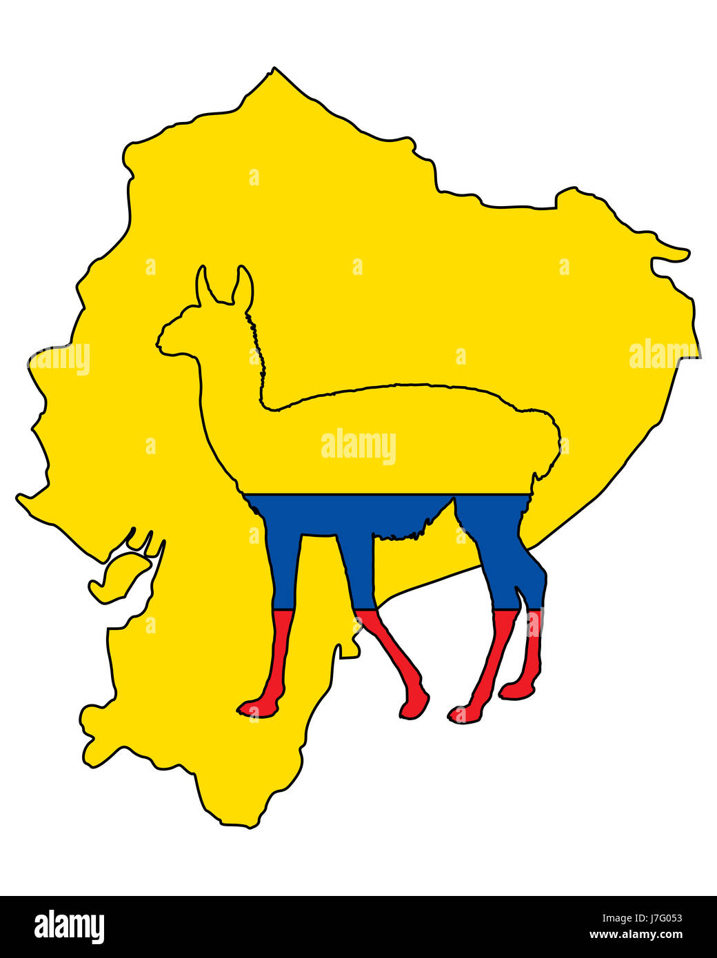 Guanaco sign Cut Out Stock Images & Pictures - Alamy