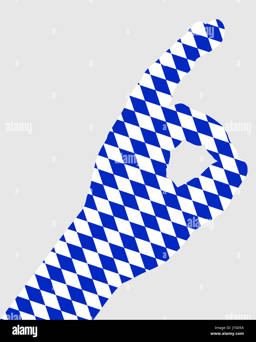 sign signal blue hand finger human human being bavaria illustration ...