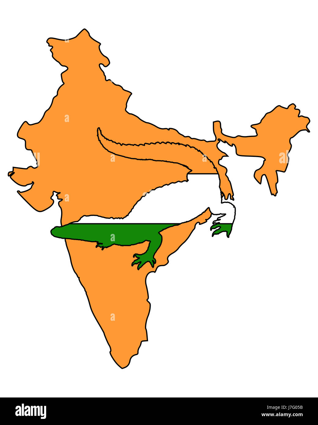 India crocodile Cut Out Stock Images & Pictures - Alamy