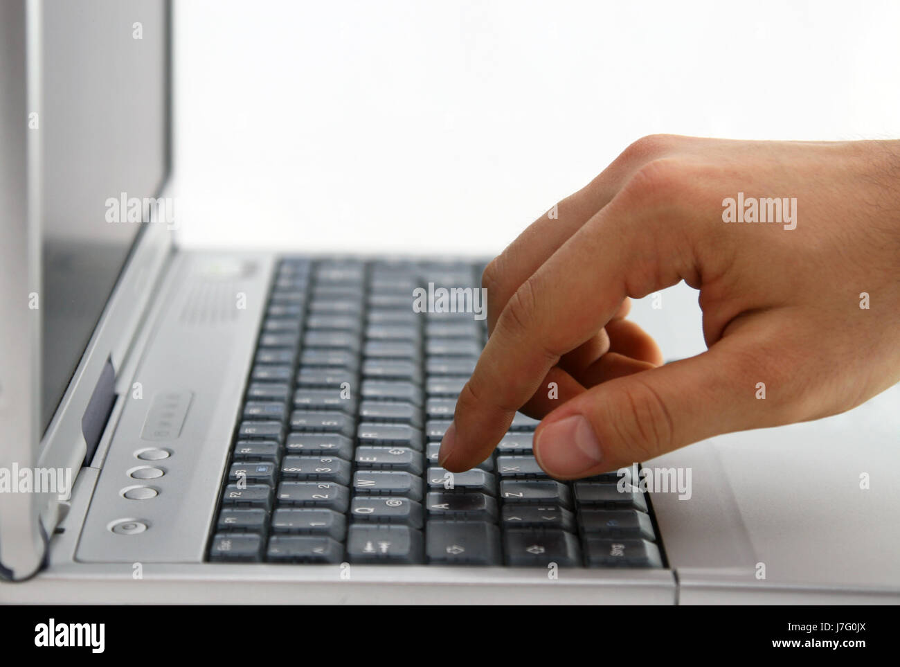 laptop notebook computers computer keyboard finger modern modernity ...