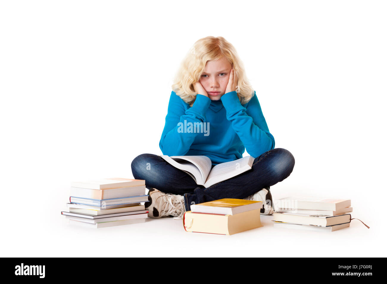 Child frustrated school Cut Out Stock Images & Pictures - Alamy