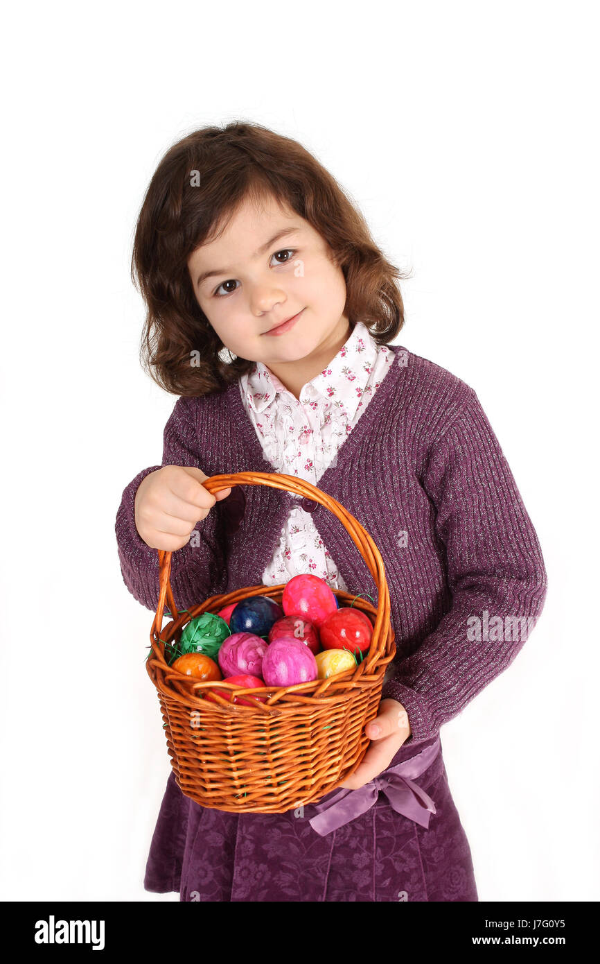 Girls collecting eggs hi-res stock photography and images - Alamy