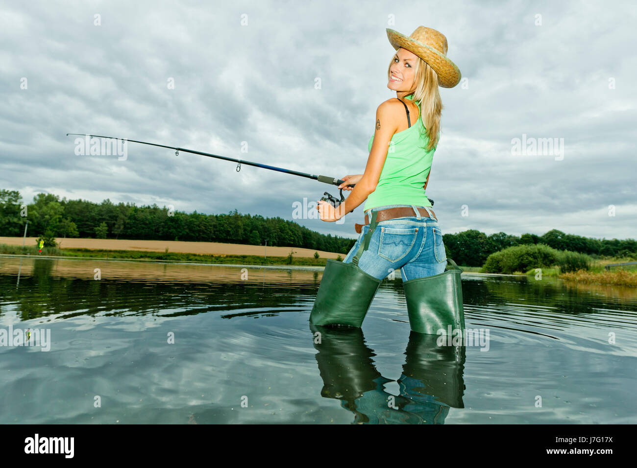 woman fishing woman humans human beings people folk persons human human ...