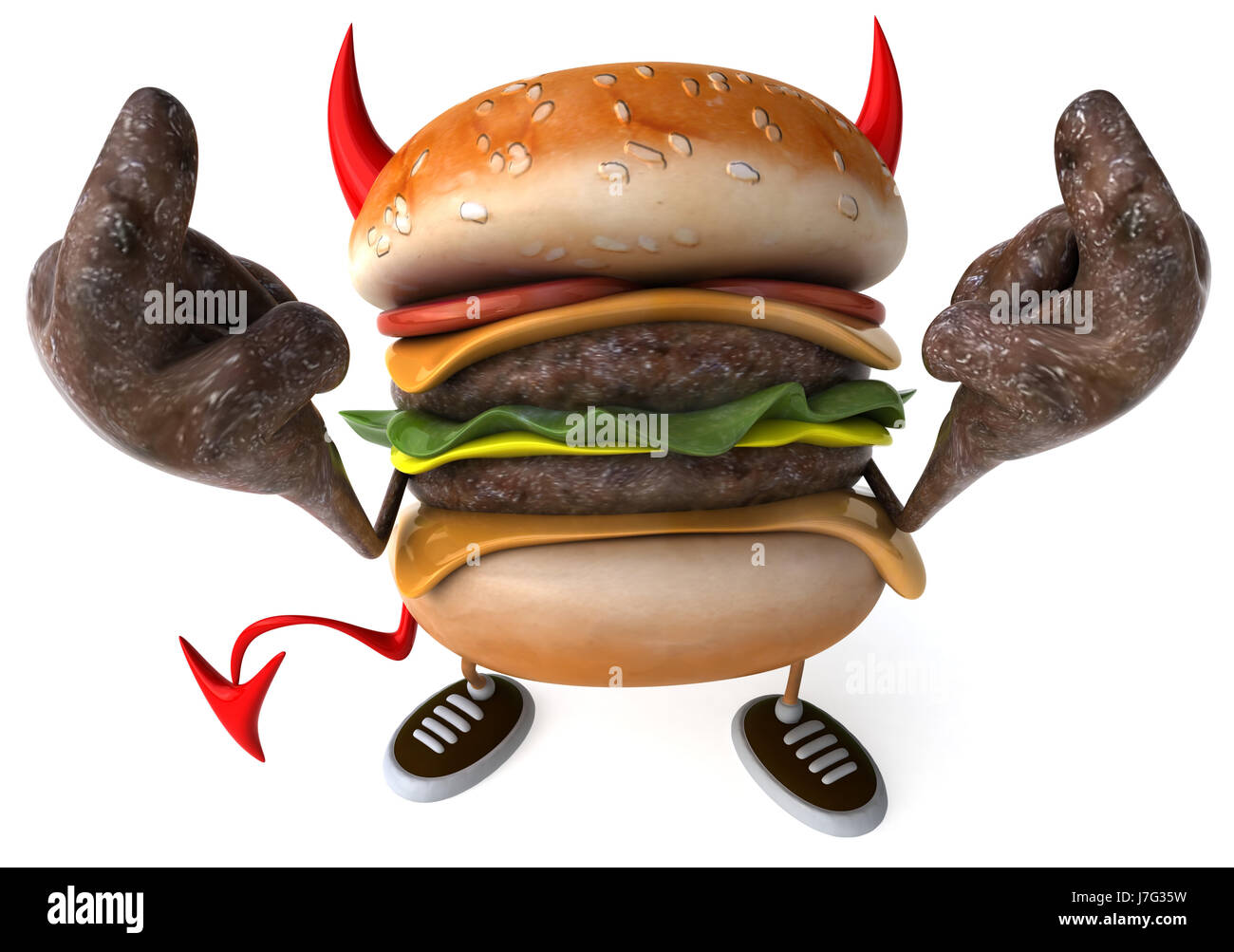 fastfood hamburger burger thick wide fat meat restaurant food aliment ...