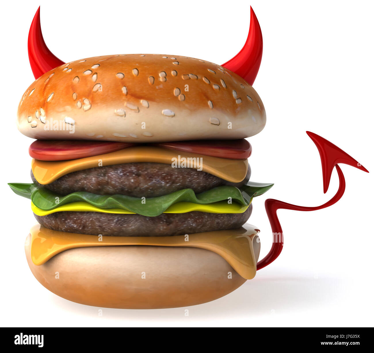 fastfood hamburger burger thick wide fat meat restaurant food aliment ...
