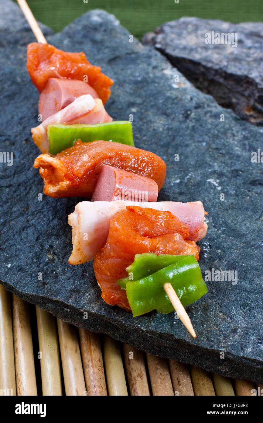 food aliment hot plate grill barbecue barbeque grilled juicy cook stick ...