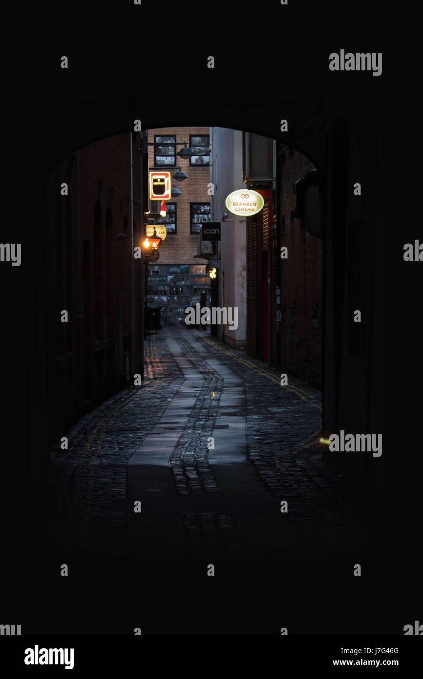 Dark Alley City Lights High Resolution Stock Photography and Images - Alamy